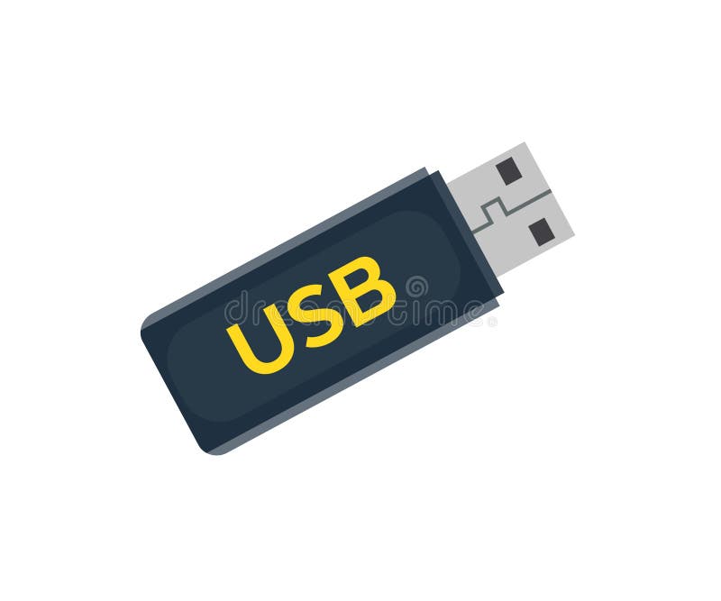 Flash Drive Usb, Compact Data Storage Device. Memory Stick Logo Design ...