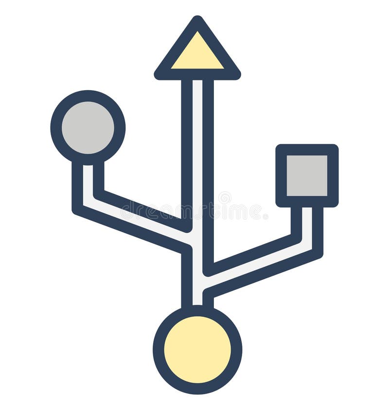 Flash Drive, Usb Logo Isolated Vector Icon that Can Be Easily Edited in ...