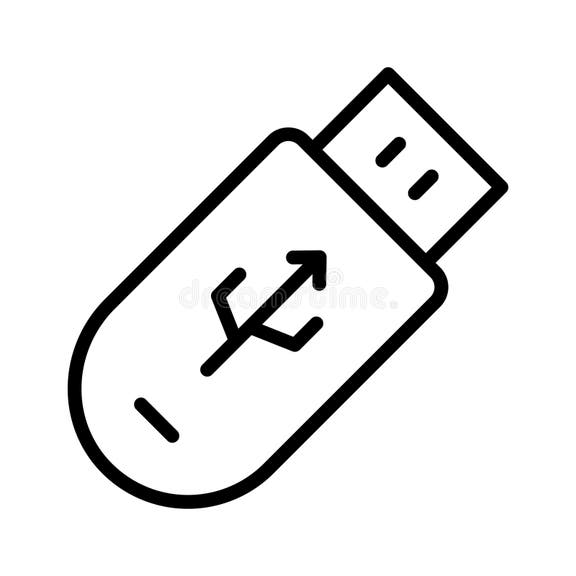 Flash Drive Vector in Modern Style, Editable Vector of Universal Serial ...