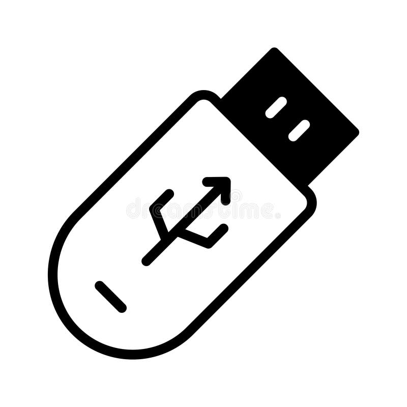Flash Drive Vector in Modern Style, Editable Vector of Universal Serial ...