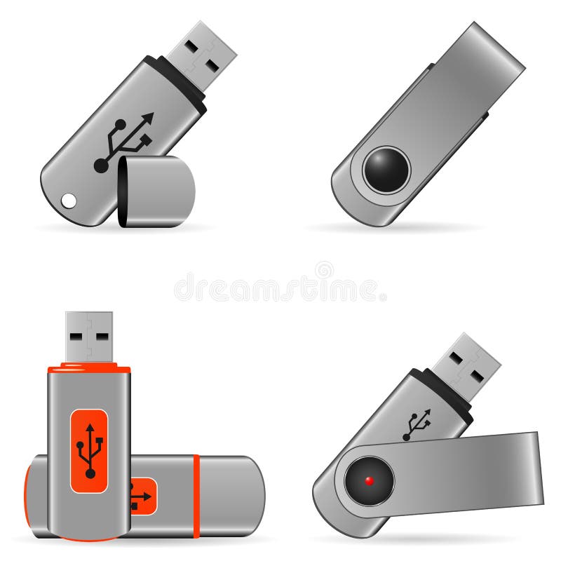 Flash drives icons stock vector. Illustration of extra - 113878903