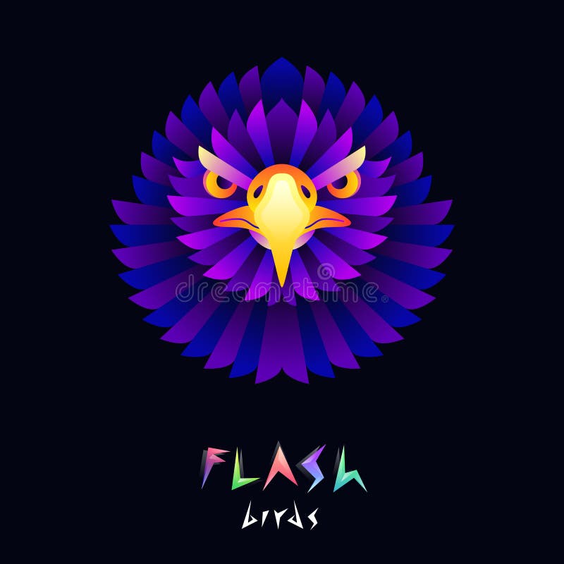 Flash eagle illustration stock vector. Illustration of ensign - 234897320
