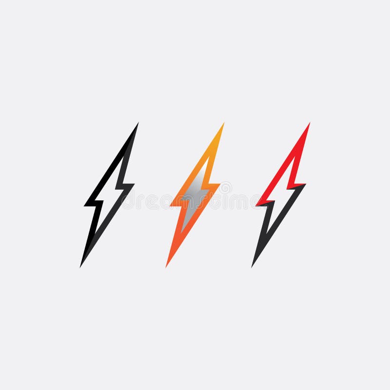 Flash Electric Vector Lightning Icon Logo and Symbols Stock ...