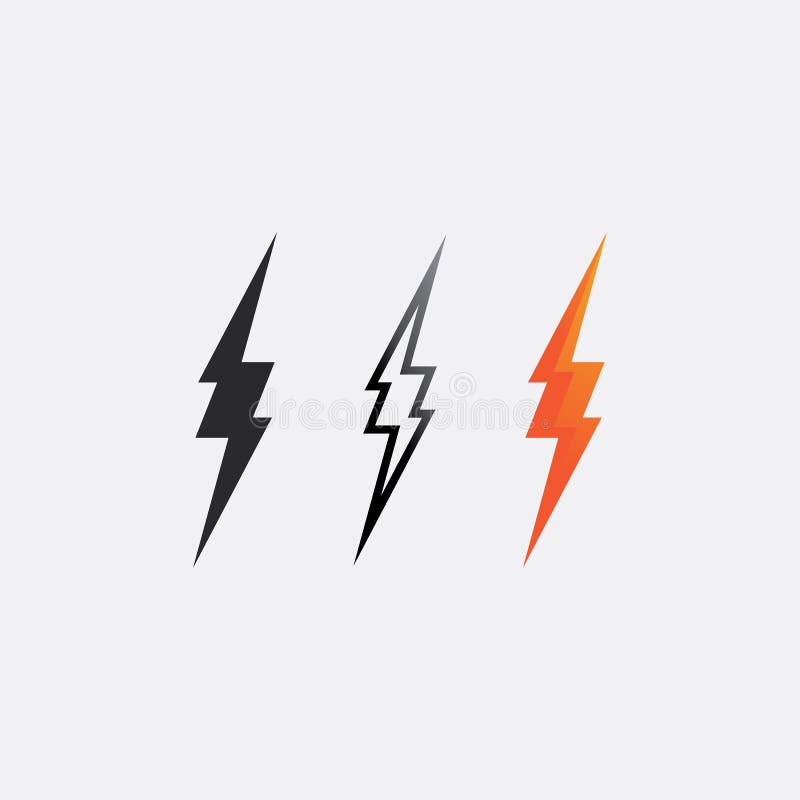Flash Electric Vector Lightning Icon Logo and Symbols Stock ...