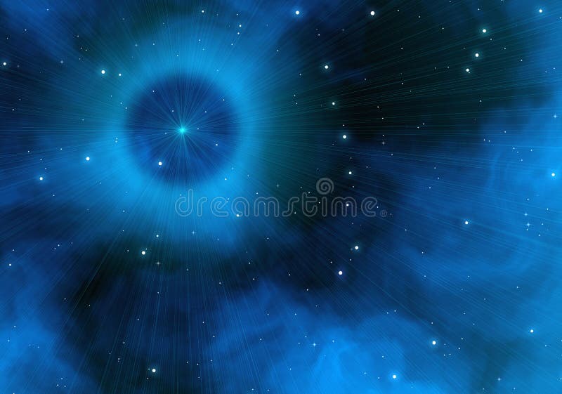 Flash En Fondos De Un Espacio Del Azul Stock de ilustración ...