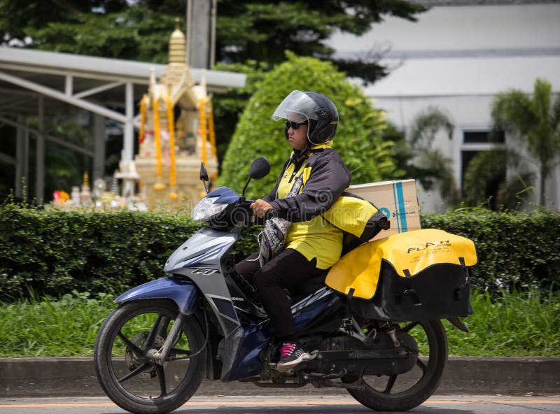 Flash Express and Logistics Mini Container Motorcycle Editorial Photo ...