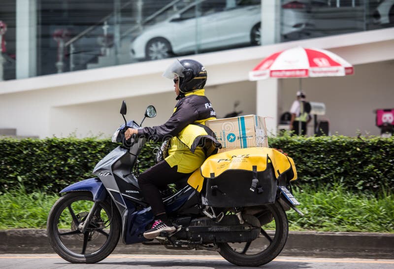 Flash Express and Logistics Mini Container Motorcycle Editorial ...