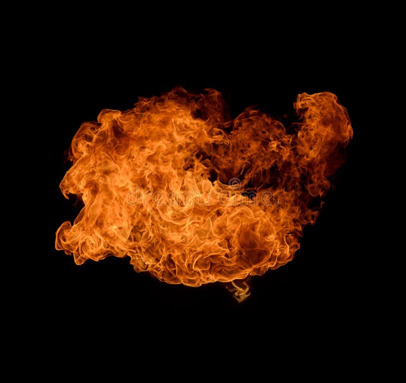 Flash Fire on a Black Background Stock Image - Image of creativity ...