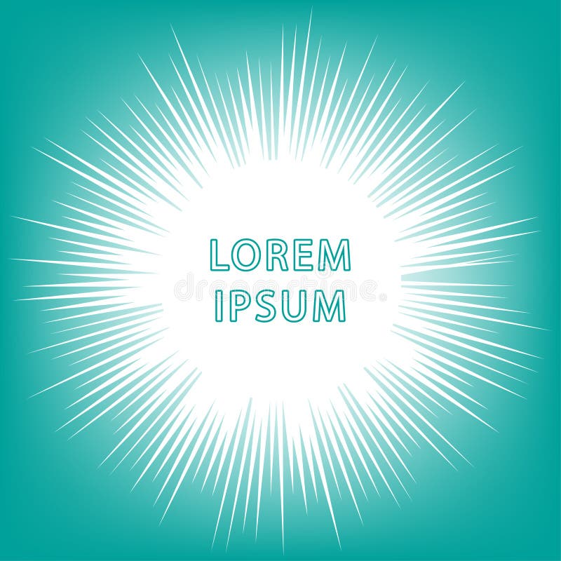 Flash or Flare Turquoise Frame. Vector Background. Stock Vector ...