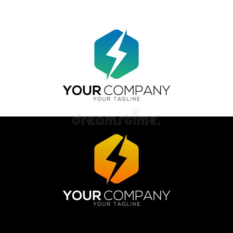 Flash and Flash Light Logo stock vector. Illustration of logo - 270358726