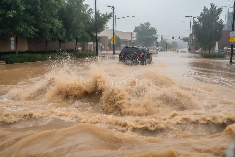 Flash Flood Rushes through City, Bringing with it the Threat of ...