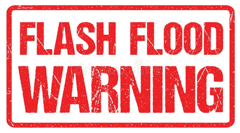 Warning Sign Flood Warning. Flash Flood Watch. Stock Vector ...