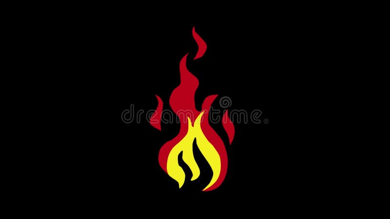 4k Cartoon Fire Animation.Flash Fx Fire and Explosion Set with Alpha ...