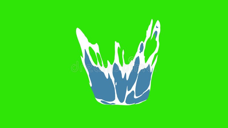 Flash FX Liquid Splash. Hand Drawn and Frame by Frame Animated on Green ...