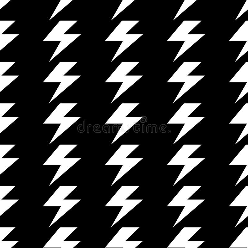 Flash Graphic Element Seamless Background, Thunder Modern Cover Pattern ...