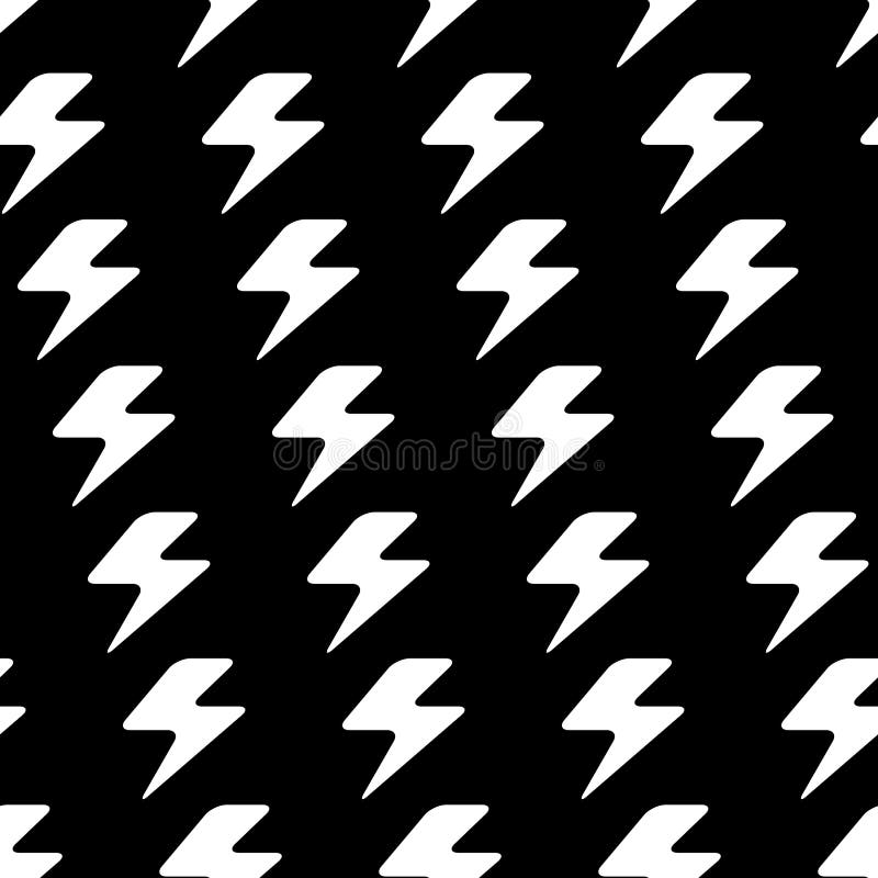 Flash Graphic Element Seamless Background, Thunder Modern Cover Pattern ...