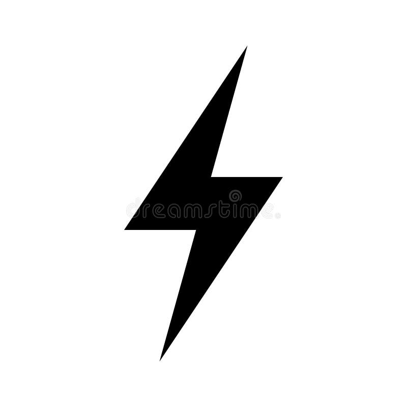 Flash Icon, Energy Power Vector Isoluted On The White Background Stock ...