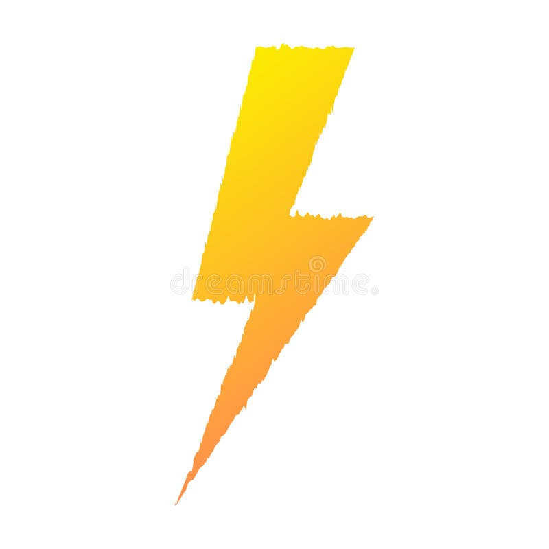 Flash Icon, Energy Power Vector Isoluted on the White Background Stock ...