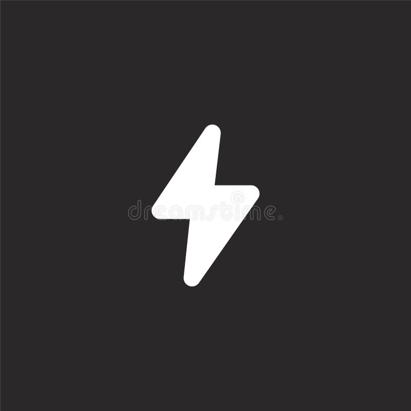 Flash Icon. Filled Flash Icon for Website Design and Mobile, App ...