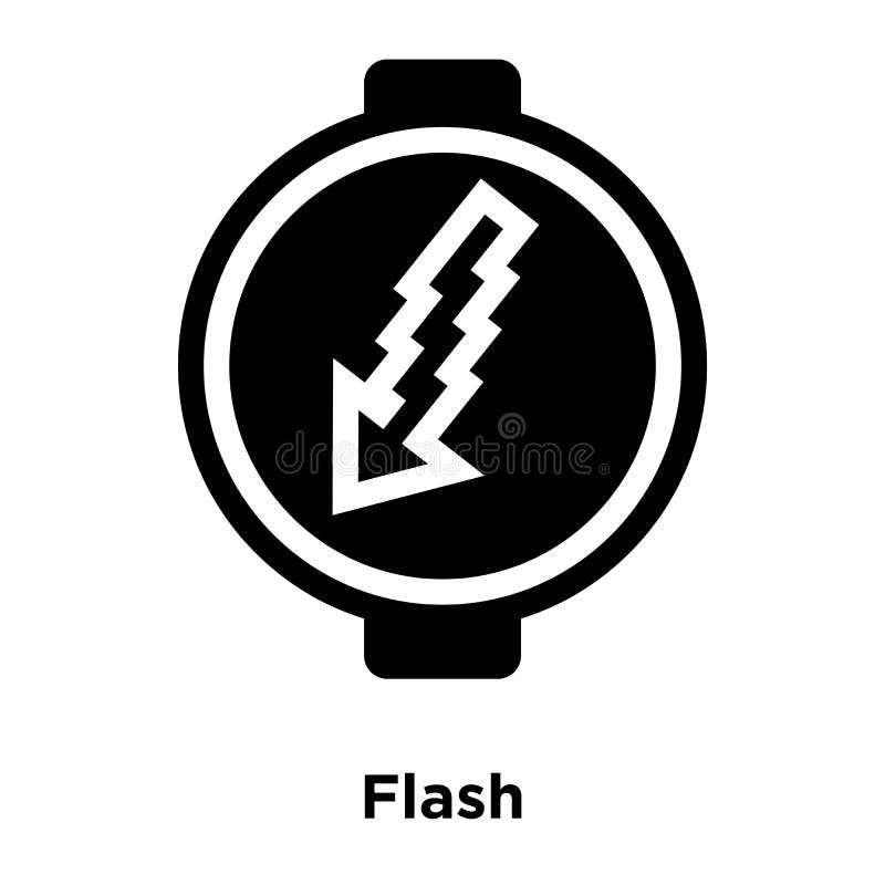 Flash Icon Vector Isolated on White Background, Logo Concept of Stock ...