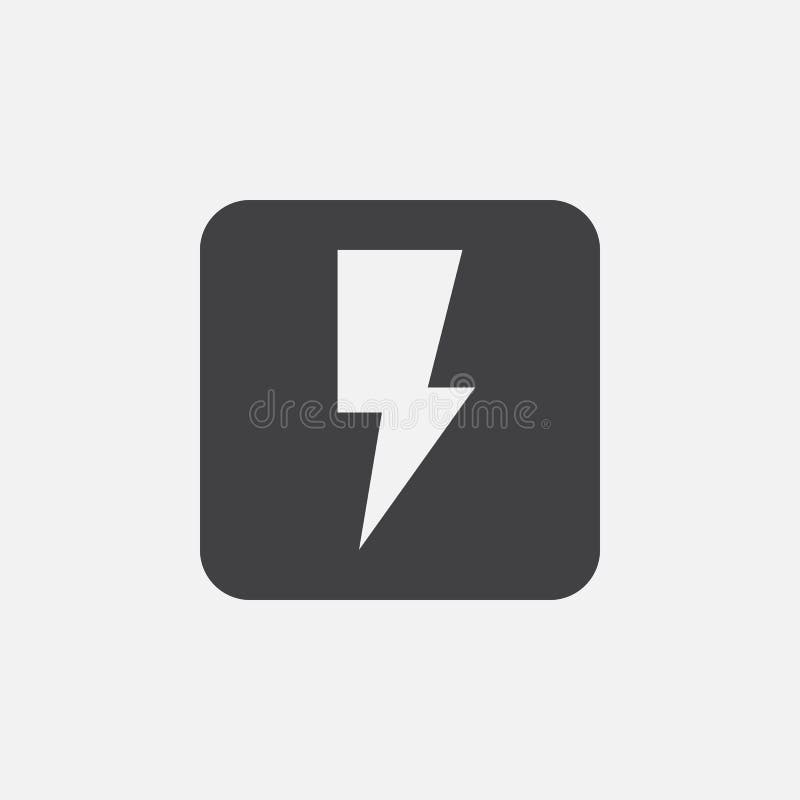 Flash Icon, Vector Logo, Linear Pictogram Isolated on White, Pixel ...