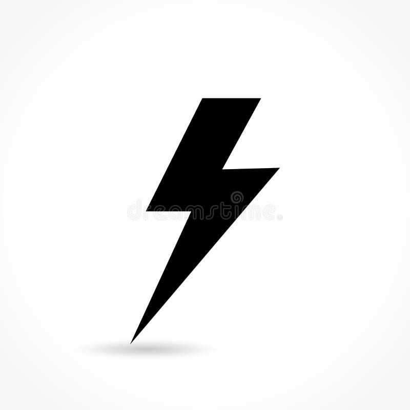 Flash Icon on White Background Stock Vector - Illustration of lightning ...