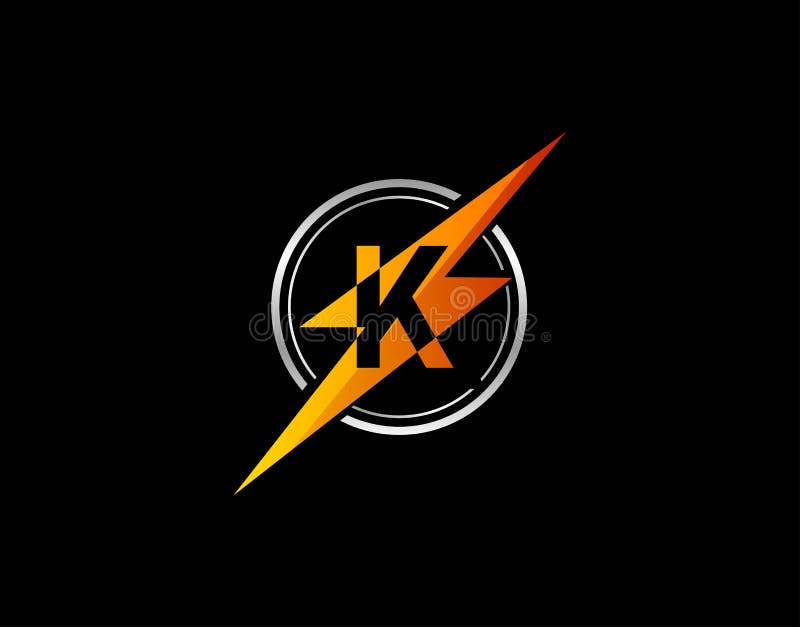 Thunder Flash Letter Logo Icon K Stock Illustrations – 62 Thunder Flash ...