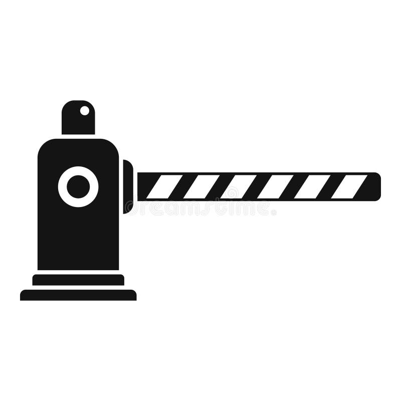 Flash Light Barrier Icon Simple Vector. Train Road Stock Vector ...