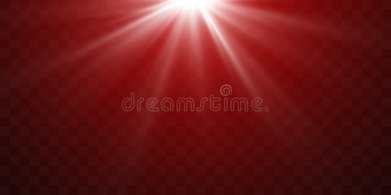 Flash of Light and Bright Rays, Reflection of Light Stock Illustration ...