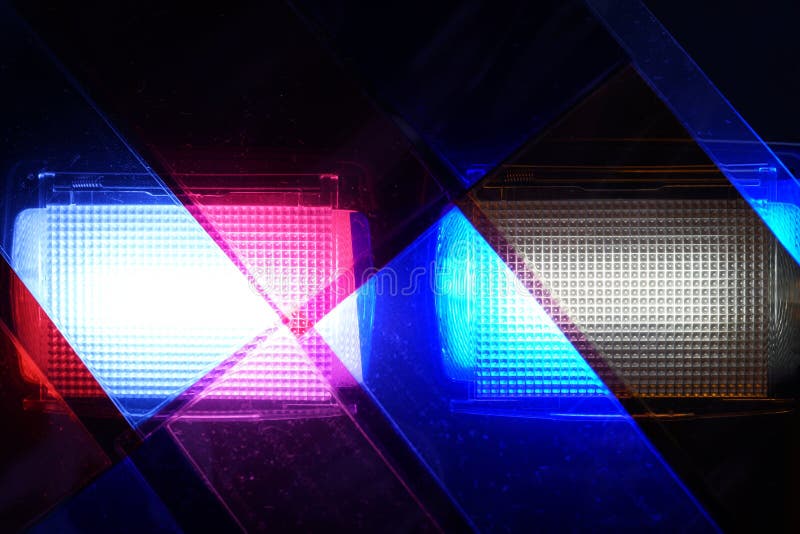 Flash Light of a Camera with Colorful Color Foils Photographed in the ...