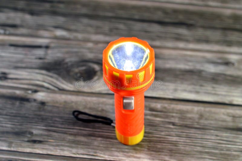Flash Light or Electric Torch, a Portable Hand-held Electric Lamp ...