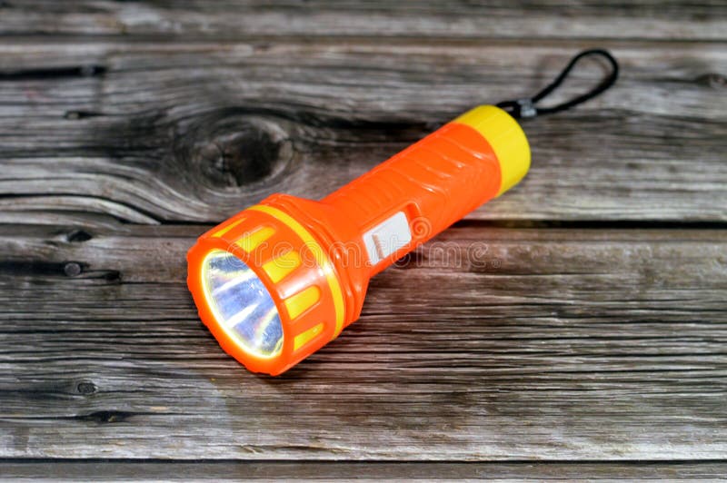 Flash Light or Electric Torch, a Portable Hand-held Electric Lamp ...