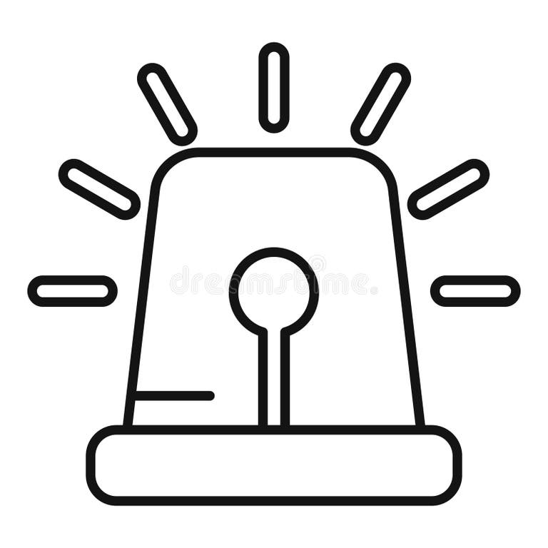 Flash Light Icon Outline Vector. Anti Terrorist Attack Stock Vector ...