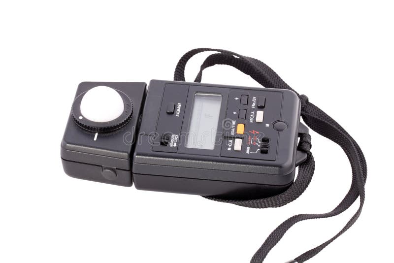 Flash Light Meter for Photography Stock Photo - Image of dome, incident ...