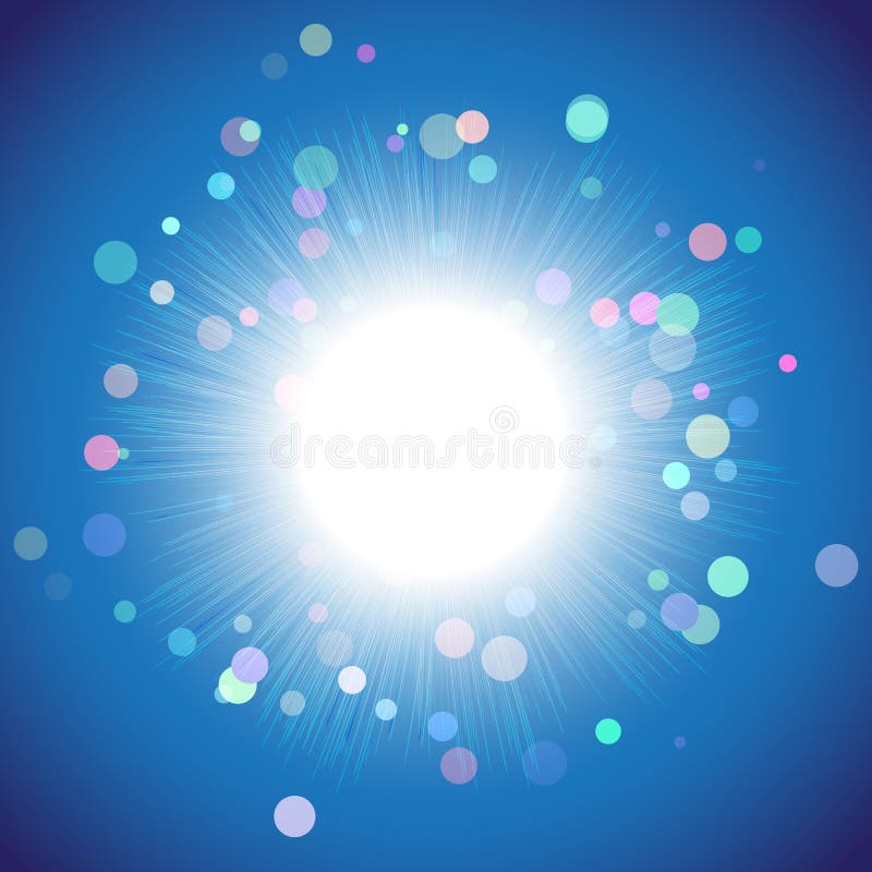 Flash of Light, a Science Experiment Stock Vector - Illustration of ...