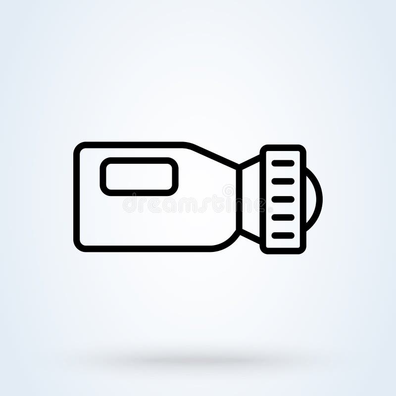 Flash Light. Vector Simple Modern Icon Design Illustration Stock Vector ...