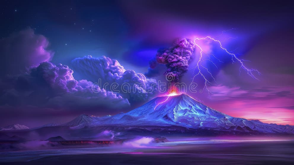 Powerful Electrical Current Energy. Stock Illustration - Illustration ...