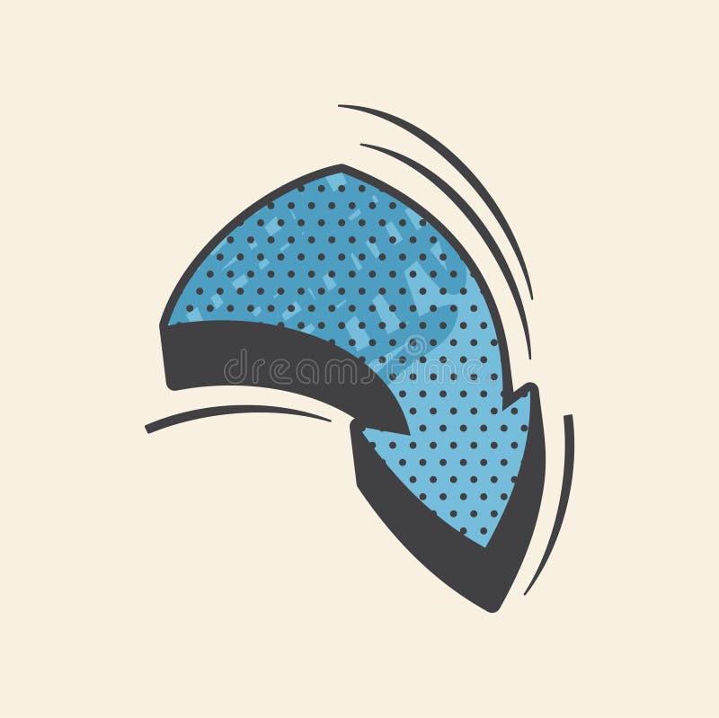 Flash Lightning, Pop Art Arrow Pointing Down Stock Vector ...