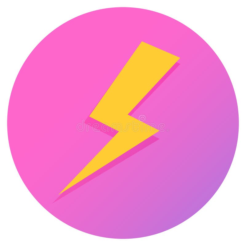Yellow Flash Lightning Vector Icon Stock Vector - Illustration of ...