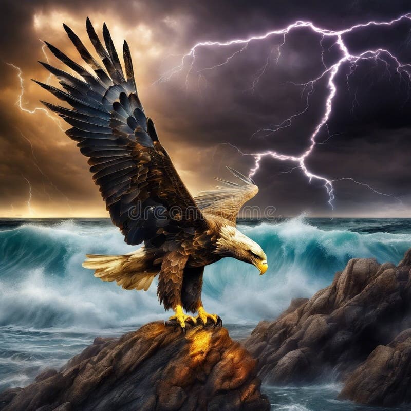 In the Flash of Lightning You Can Find Gold Stock Illustration ...