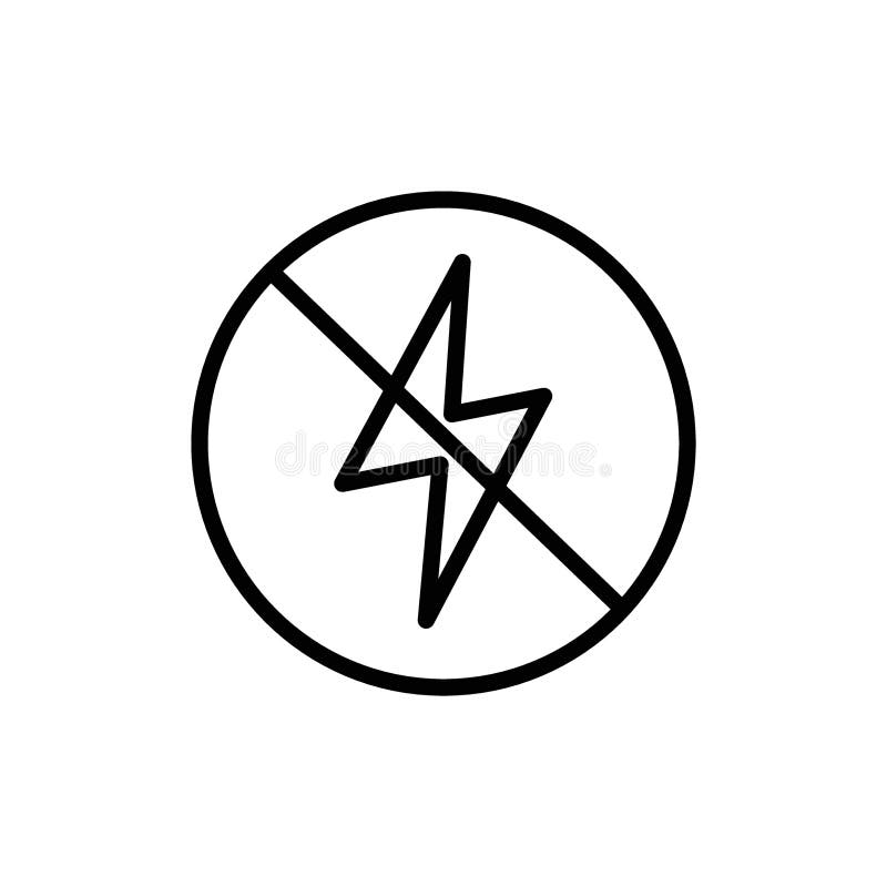 Flash off icon stock vector. Illustration of shutdown - 330178853