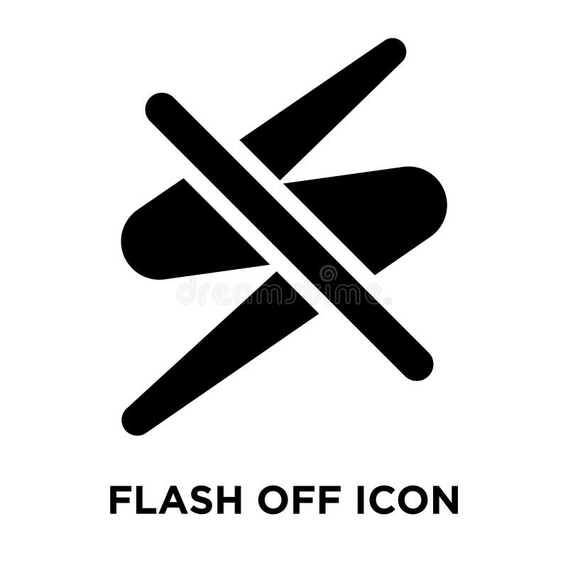 Flash Off Concept Vector Linear Icon Isolated on Transparent Background ...