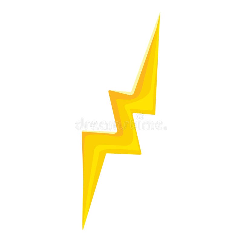 Flash Power Icon Cartoon Vector. Warning Charge Stock Vector ...