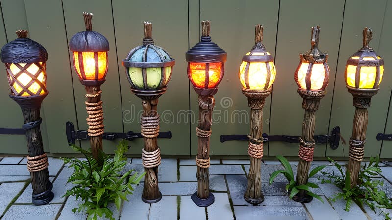 Flash. Realistic Torches Glowing Effects Stock Image - Image of danger ...