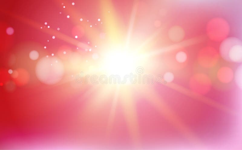 Flash of Red Light Sparkle. Stock Vector - Illustration of glow, dark ...