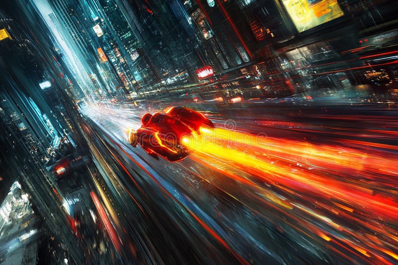 Flash S Time-Bending Sprint Stock Illustration - Illustration of ...