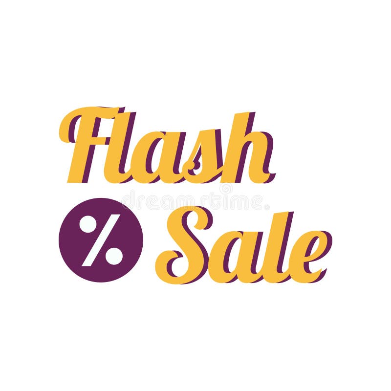 Flash Sale Advertising Style Vector Illustration Design Stock Vector ...