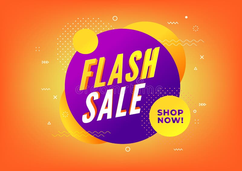 Flash Sale Banner Design Template. Special Offer Banner. Stock Vector ...