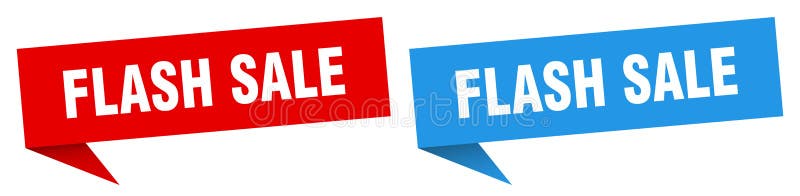 Flash Sale Banner. Flash Sale Speech Bubble Label Set Stock Vector ...