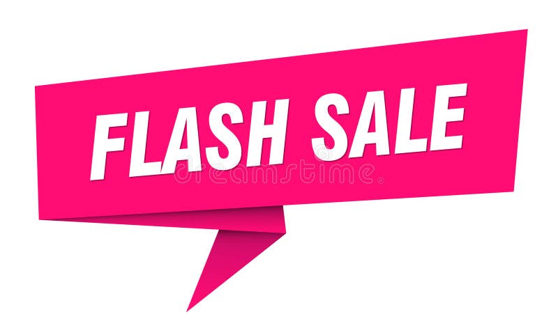 Flash Sale Banner. Flash Sale Speech Bubble, Label, Sticker, Sign ...